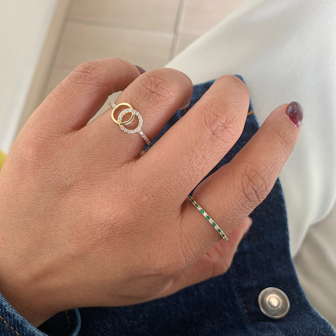Double Circle Ring – Leone Jewelry